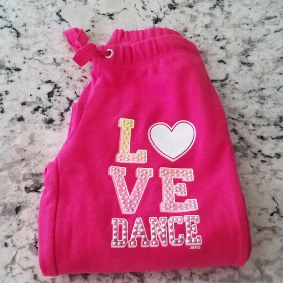 Justice | Bottoms | Justice Love Dance Sweatpants New Without Tags ...